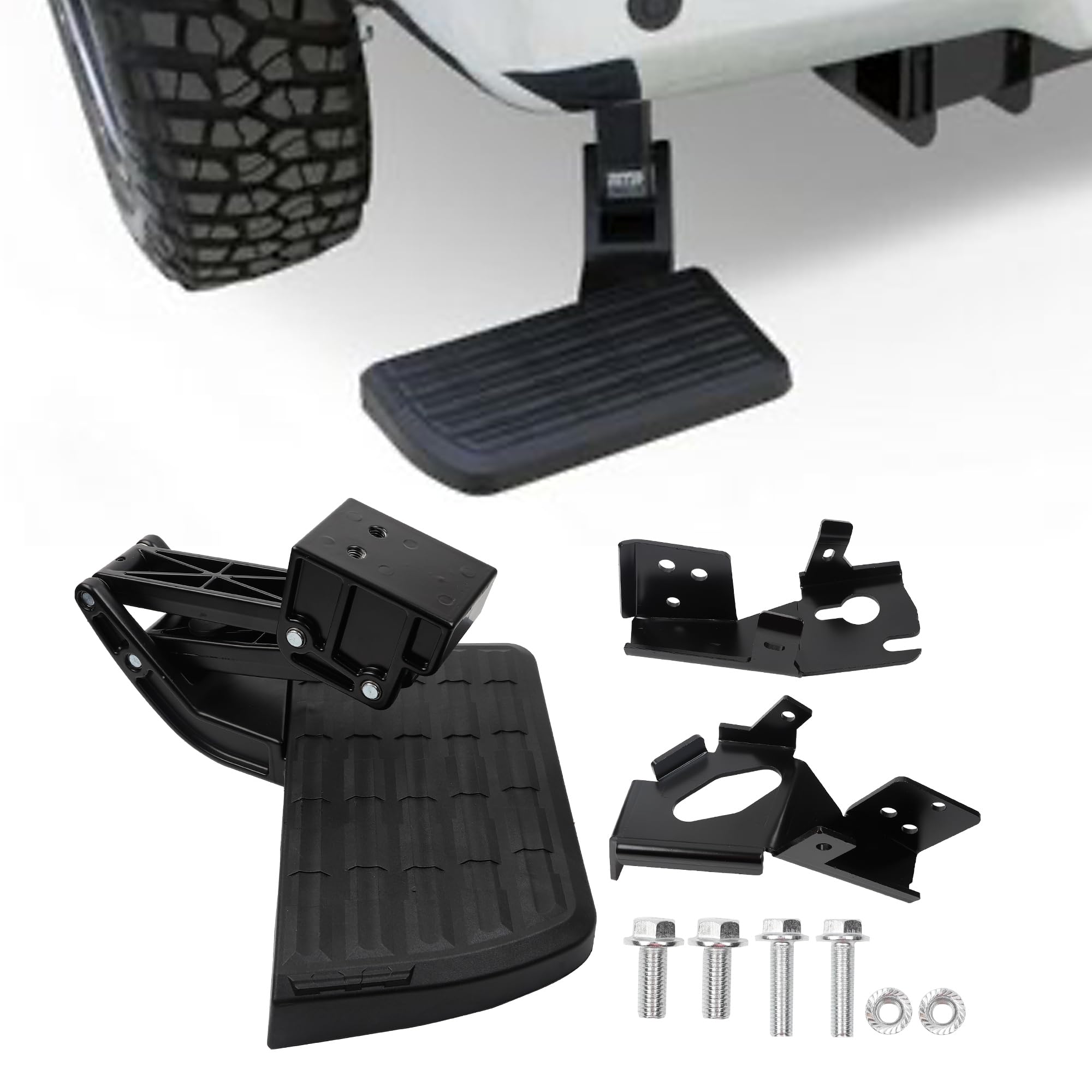 Dasbecan 75313-01A Rear Bed Step Folding Truck Step Flip Down Tailgate ...