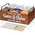 Amazon.com: Wooden S'mores Station, S'mores Caddy Bar Holder with ...