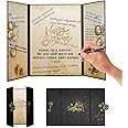 Amazon.com: BCIBhucy Happy Birthday Signature Book, Black Gold Creative ...