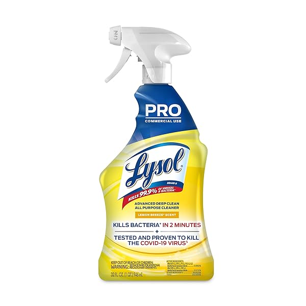 LYSOL PRO ALL-PURPOSE CLEANER, ADVANCED DEEP CLEANING SANITIZING AND ...