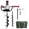 HIGOSPRO 6-Inch & 4-Inch Auger Bit Earth Auger, 1500W Electric Post ...