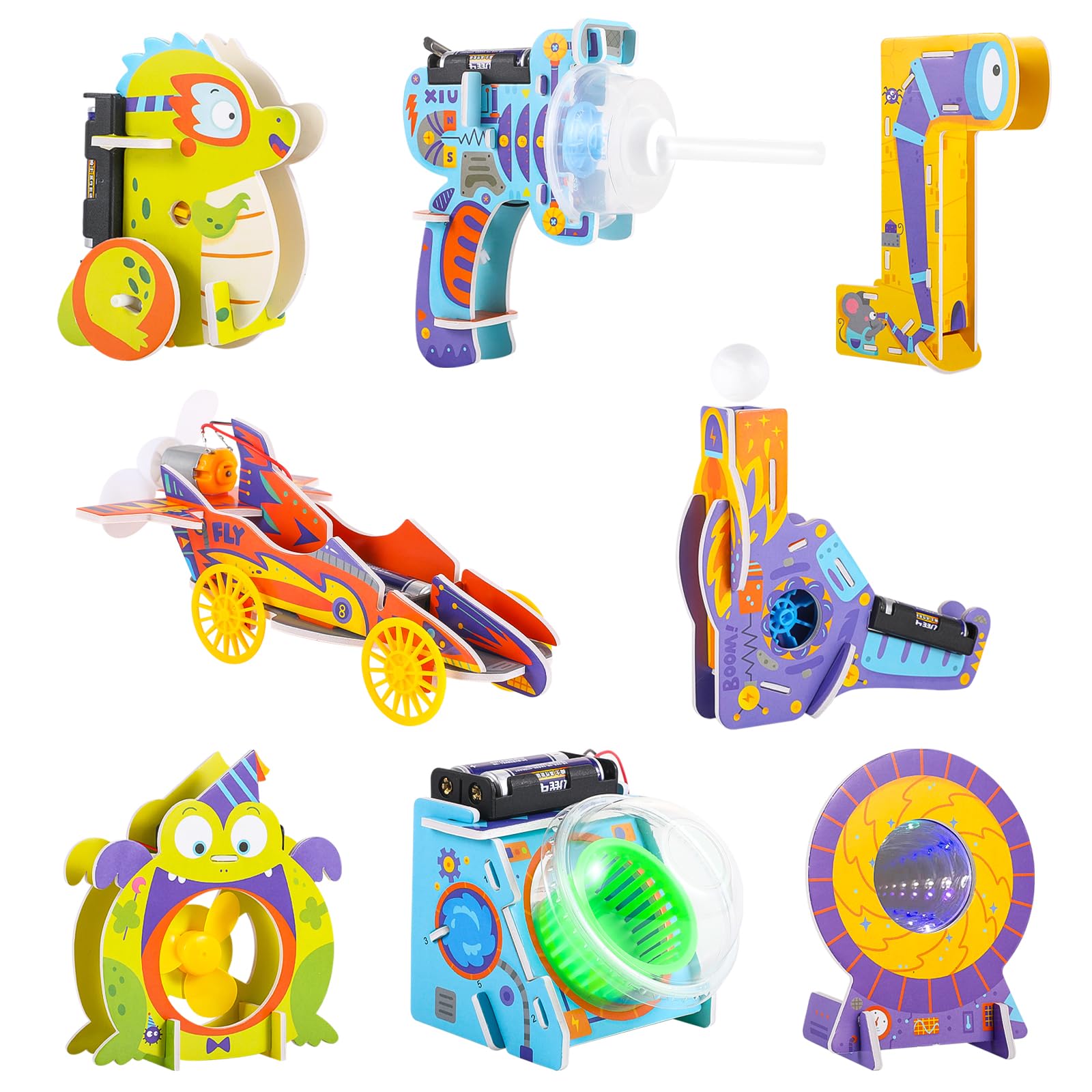 Mua 8 Set STEM Projects for Kids, DC Motor DIY Robotic Kit for Kids Age ...