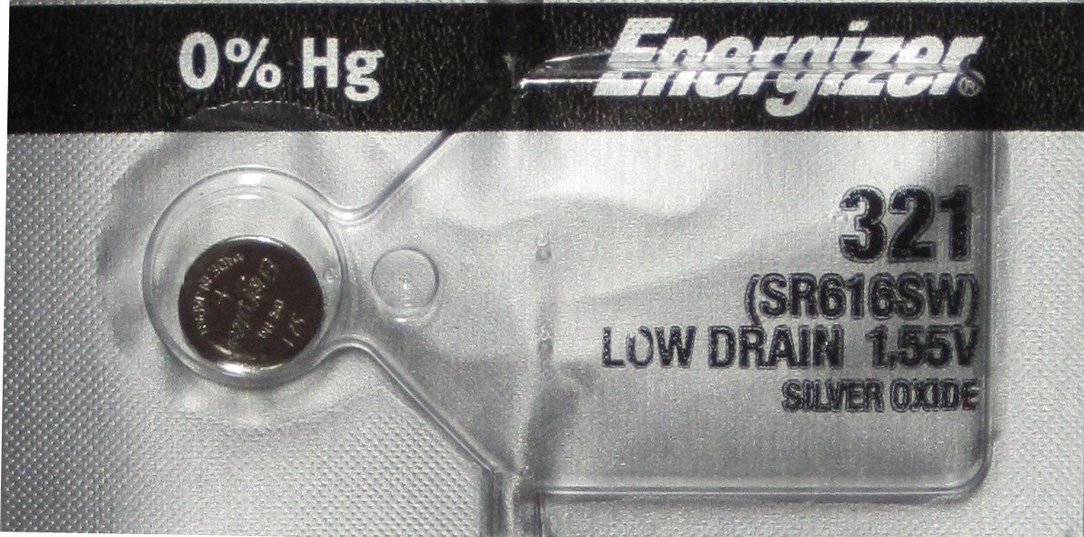 Energizer SR321 Silver Oxide Button Cell Battery: Amazon.co.uk: Electronics