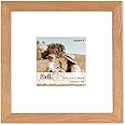 Amazon.com - 8x8 Picture Frame, Solid Wood Cherry Wood 8 x 8 Picture Frames Matted to 4x4 ...