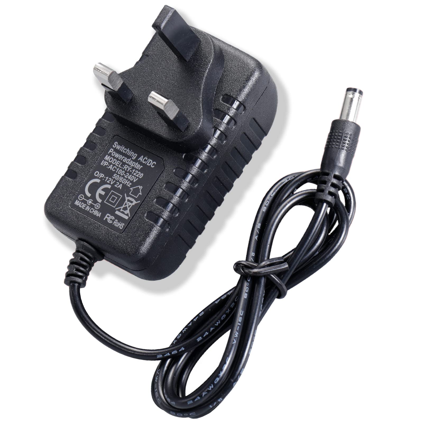 Mua 12V 2A Power Adapter, AC Adapter 100-240V to 12v DC Power Supply ...