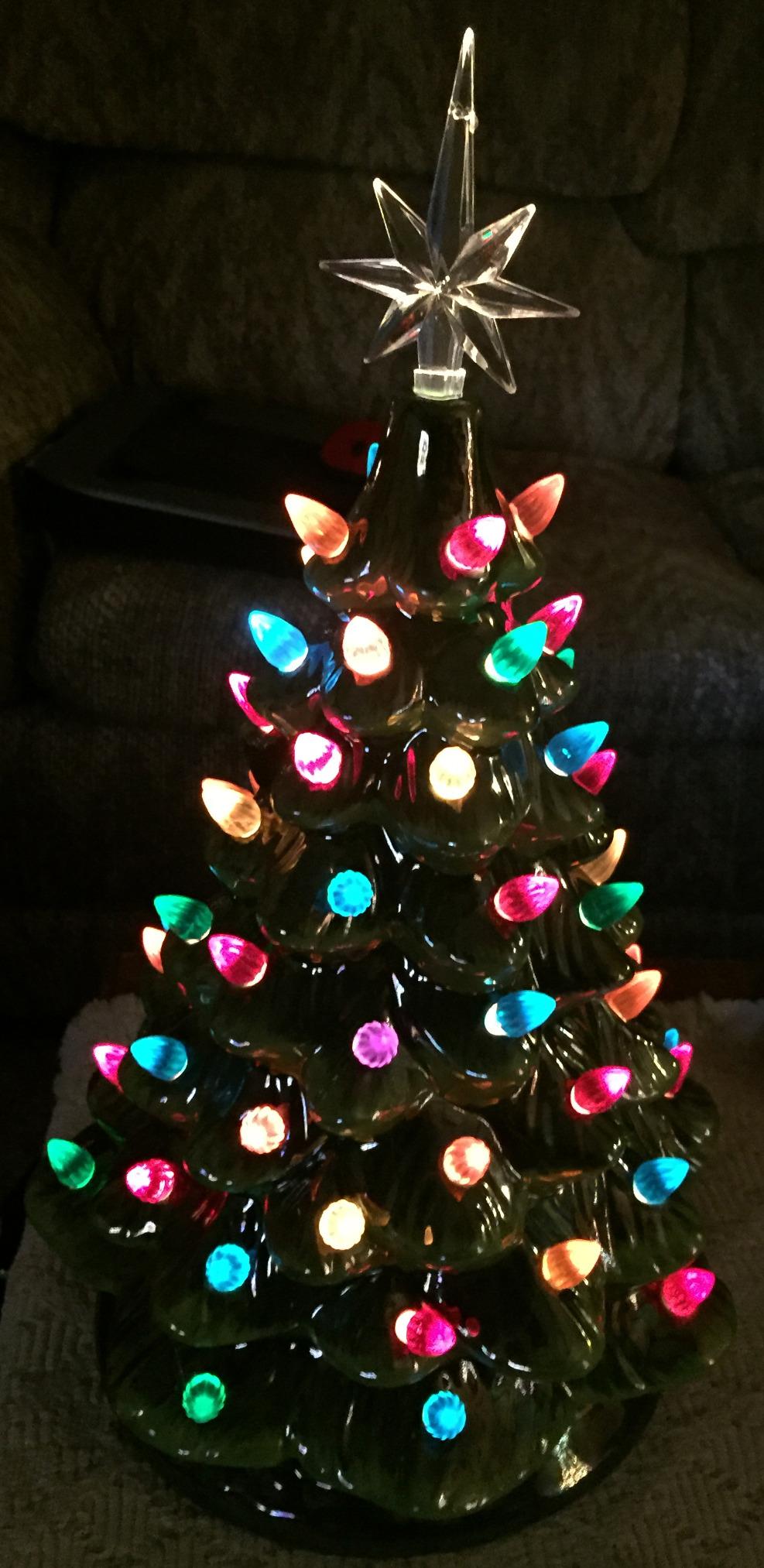 $8/mo - Finance Christmas is Forever Lighted Tabletop Ceramic Tree, 16 ...