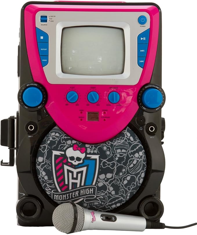 Sakar 68148-INT-UK Monster High CD+G Karaoke Machine with Umbrella ...