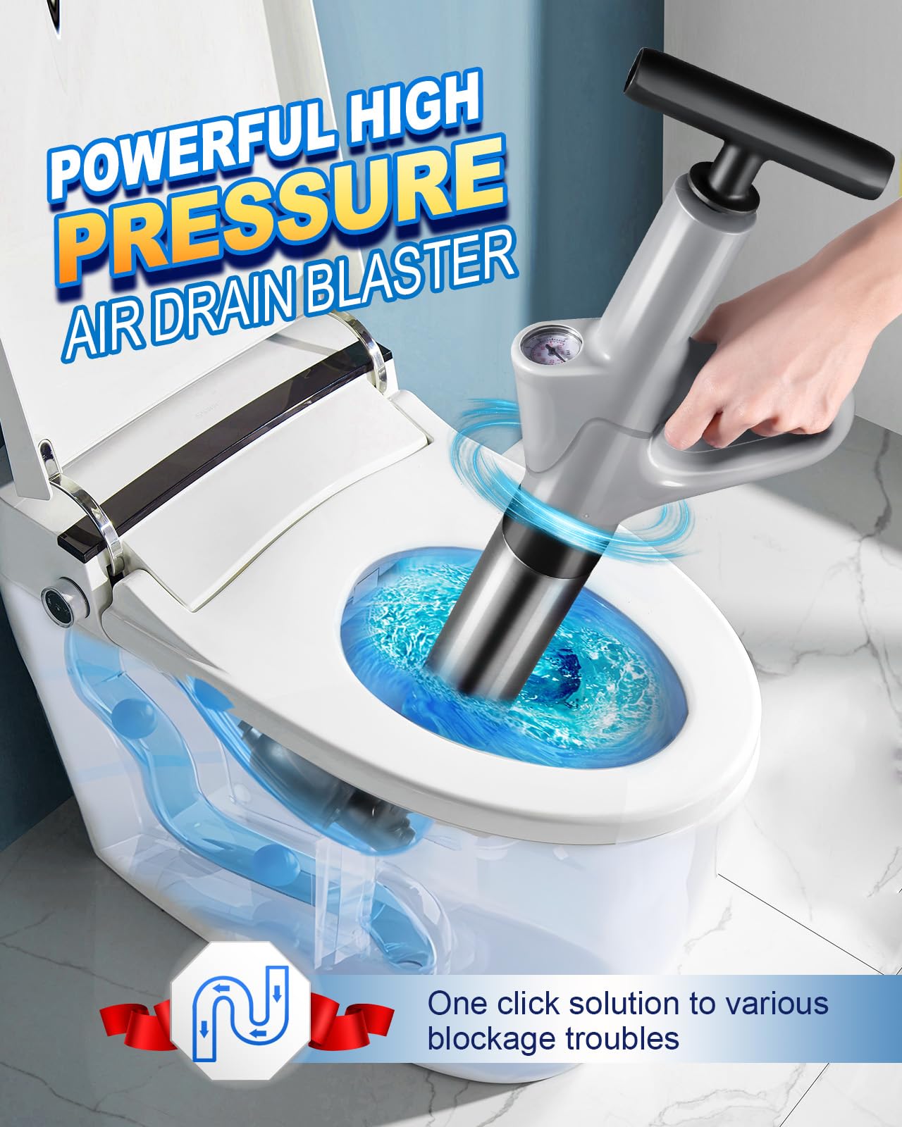 Mua Toilet Plunger, Stainless Steel Drain Clog Remover Tool, High ...