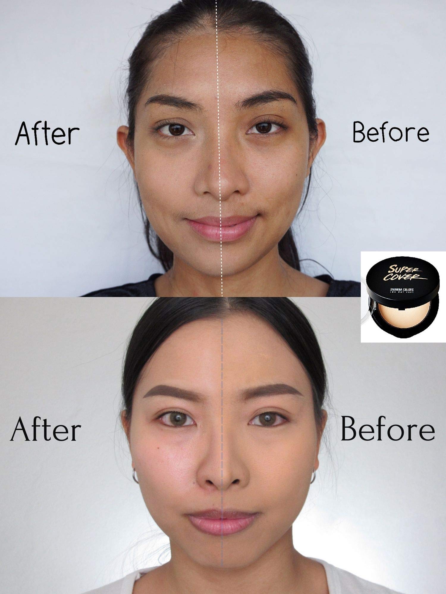 Mua Sivanna Super Cover Two Way Compact Face Press Powder, Blurs ...