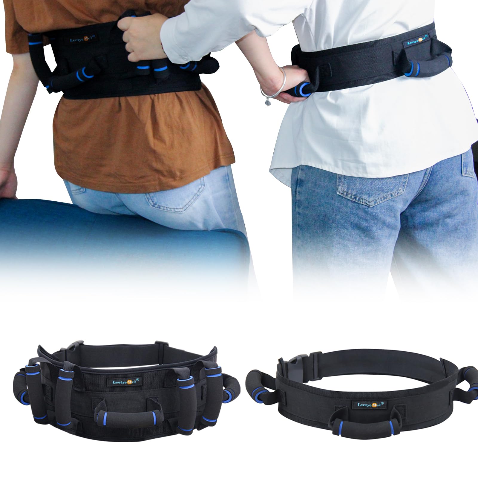 Leetye Mei Gait Belts for Seniors Transfer Gate Belts for Lifting ...