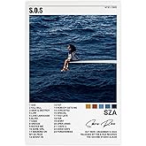 Amazon.com: Sza-Sos Album Cover Posters Canvas Wall Art Prints Gifts ...