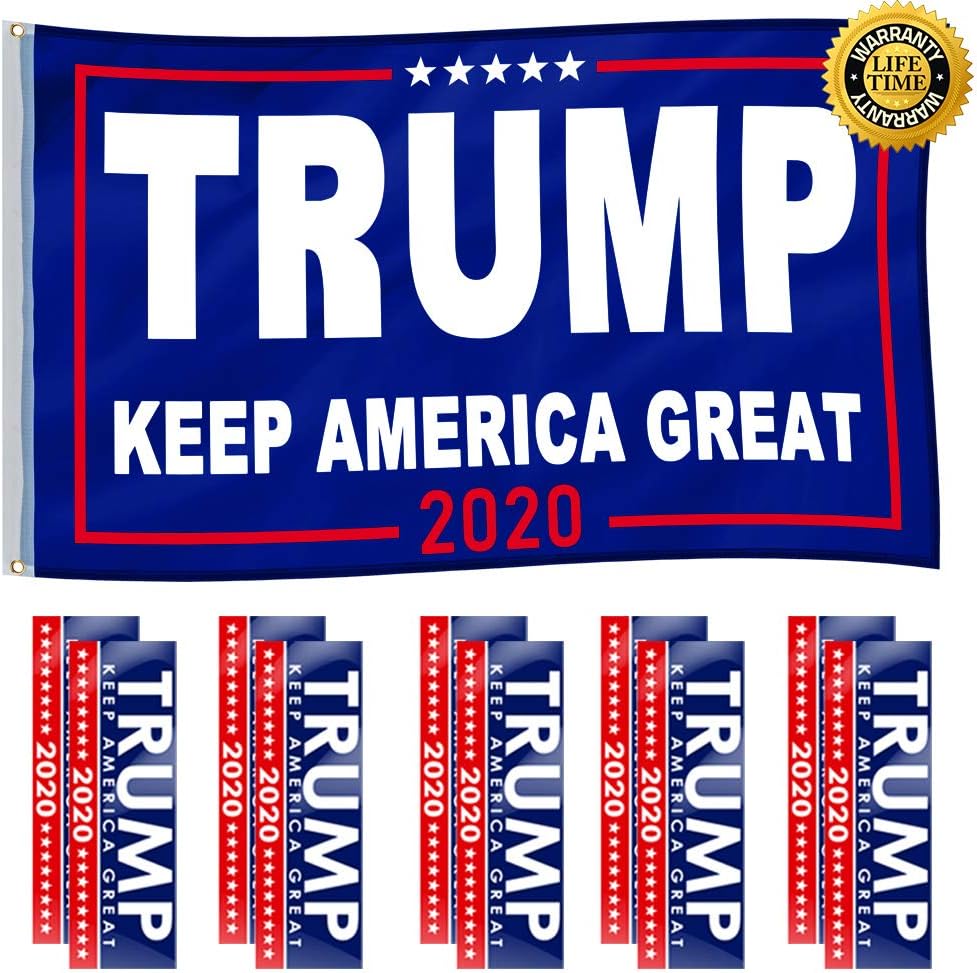 Presidential Candidates Collectibles 12 MAGA TRUMP bumper stickers Made ...