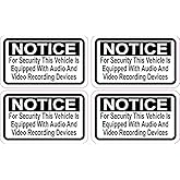 Amazon.com: StickerTalk Notice Audio and Video Recording Vinyl Stickers ...