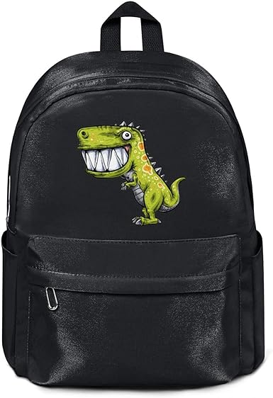 Amazon.com: Dinosaur Technicolour Rex T-Rex School Backpack Nylon Mini ...