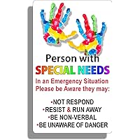Amazon.com: Person with Special Needs Sticker Car Safety Decal for ...