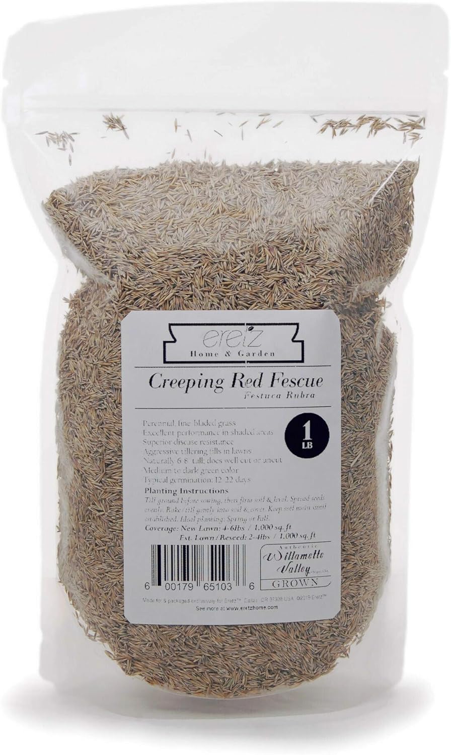 Amazon.com : Eretz Oregon Grown Grass Seed - Creeping Red Fescue Seed ...