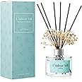 Amazon.com: L'odeur Vill Reed Diffuser Set, 6.7 oz(200ml) Gardenia Scented Diffuser with 6 Oil ...