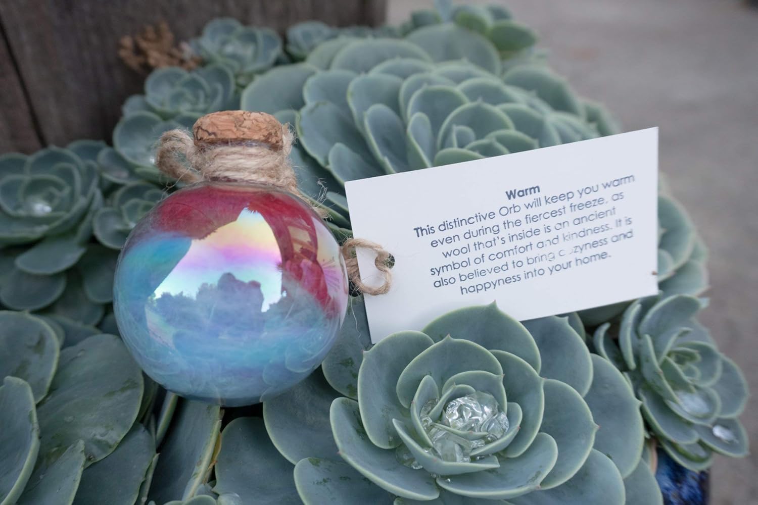 Amazon.com: Holiday Orbs"Warm", Christmas decorations, one of a kind ...