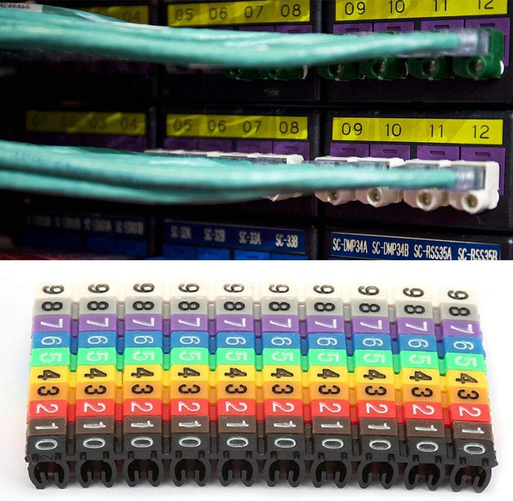 Wire Markers Wire Number Labels Colorful Wire Numbering Marker Tube ...