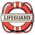 Amazon.com: Lifeguard Sticker 4 Inch Beach Rescue Swim Lifesaver ...