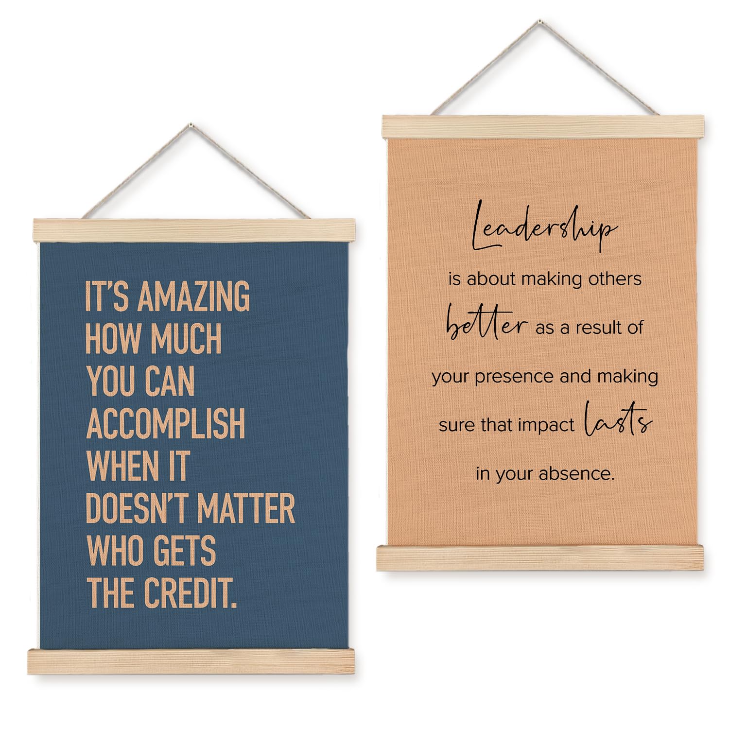 LUVADIAN Inspirational Leadership Wall Art, Office Decor, Motivational ...