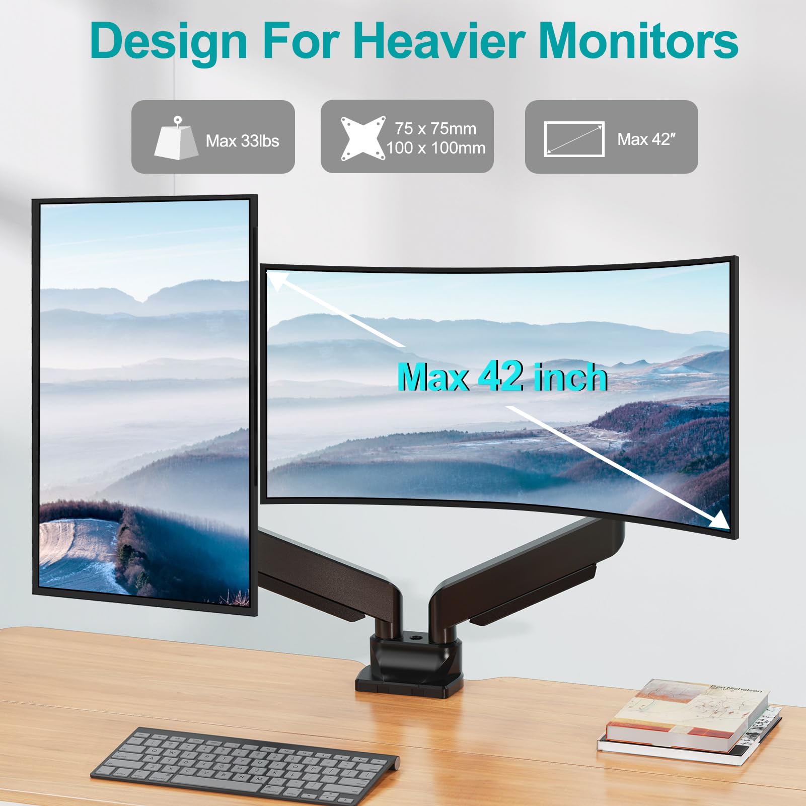 Mua MOUNT PRO Dual Monitor Stand for Max 43 Inch Ultrawide Computer ...