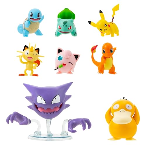 Pokemon Battle Figure 8 Pack - Six 2-Inch and Two 3-Inch Battle Ready ...