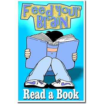 Amazon.com: Open a Book Grow Your Mind - NEW Classroom Motivational ...