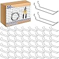 Amazon.com: Tandefio 50 Pcs Double Arm Pegboard Hooks Heavy Duty 4.52 ...