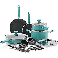 Amazon.com: GreenLife Soft Grip Healthy Ceramic Nonstick 16 Piece Kitchen Cookware Pots and ...