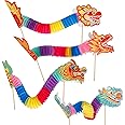 Amazon.com: Biubee 8 Pcs Chinese New Year Paper Dragon Decoration- 3D ...