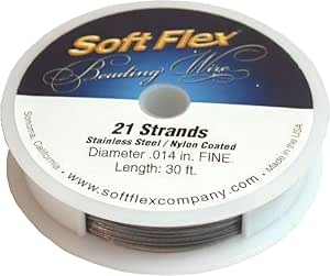 Amazon.com: Soft Flex Softflex Beading Wire .014 IN. 30 ft 42301