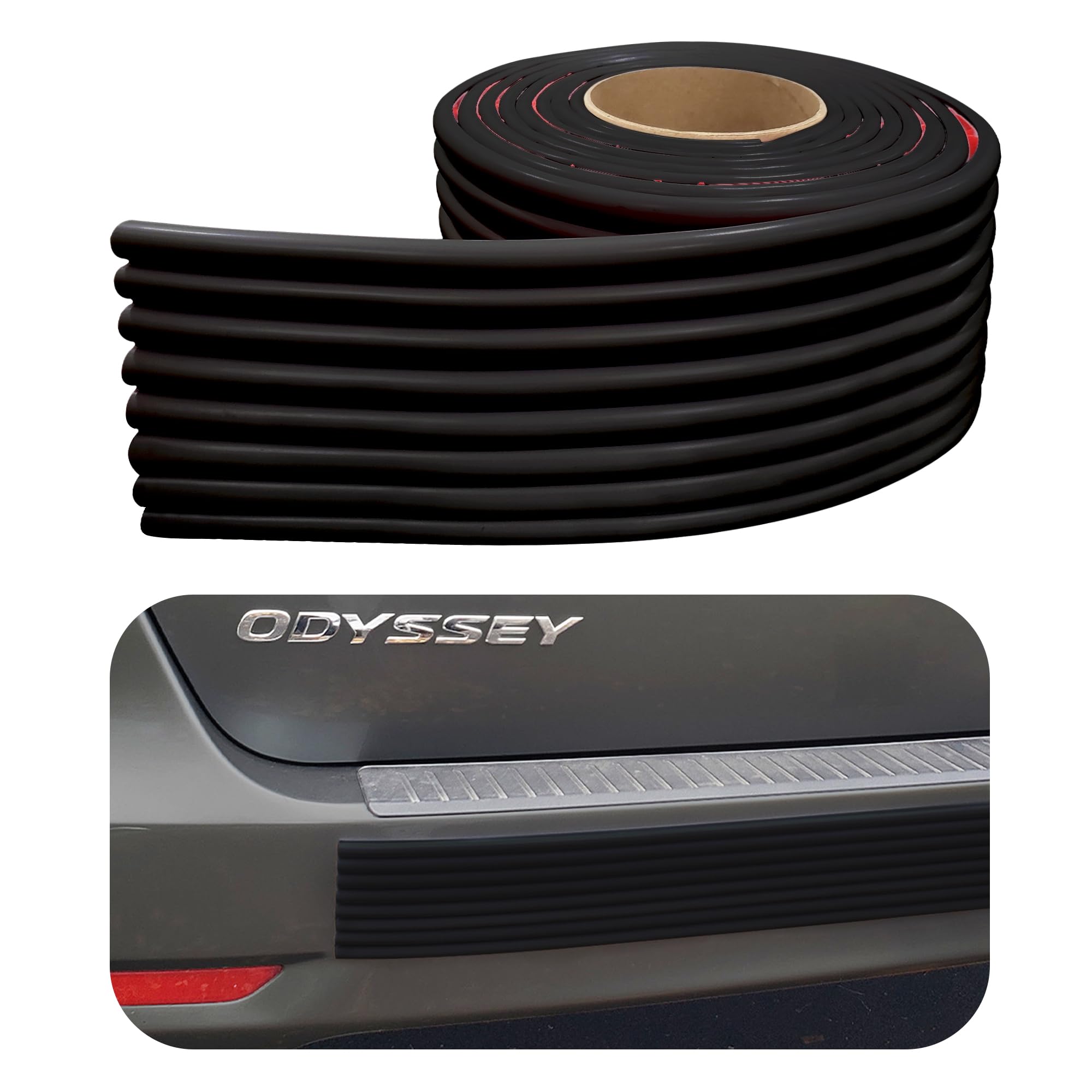 Rubber Bond DIY Car Bumper Protectors - 4in x 12ft Strong Self-Adhesive ...