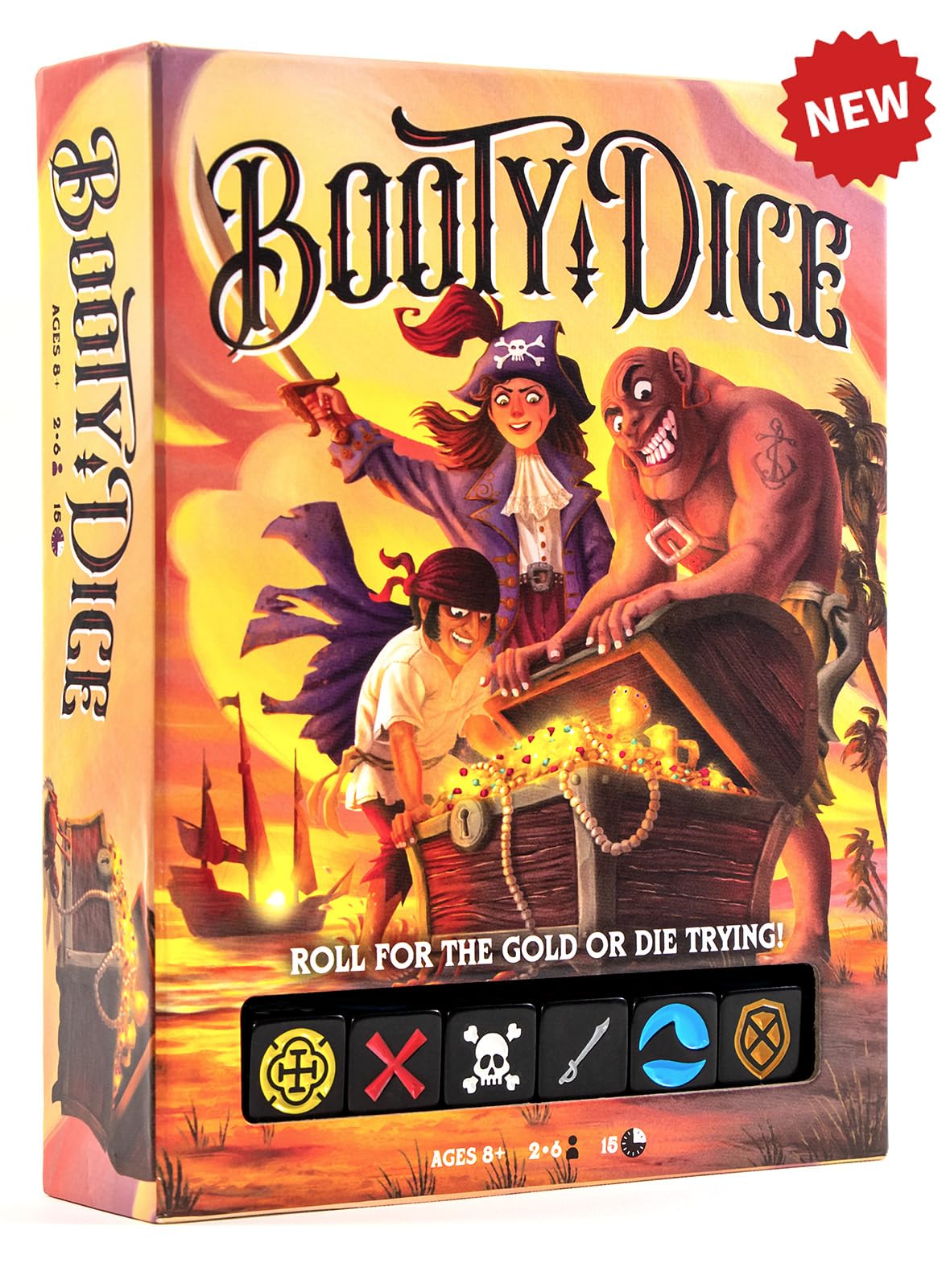 Mua Booty Dice | Quick Pirate Dice Game | Great for Family Game Night ...