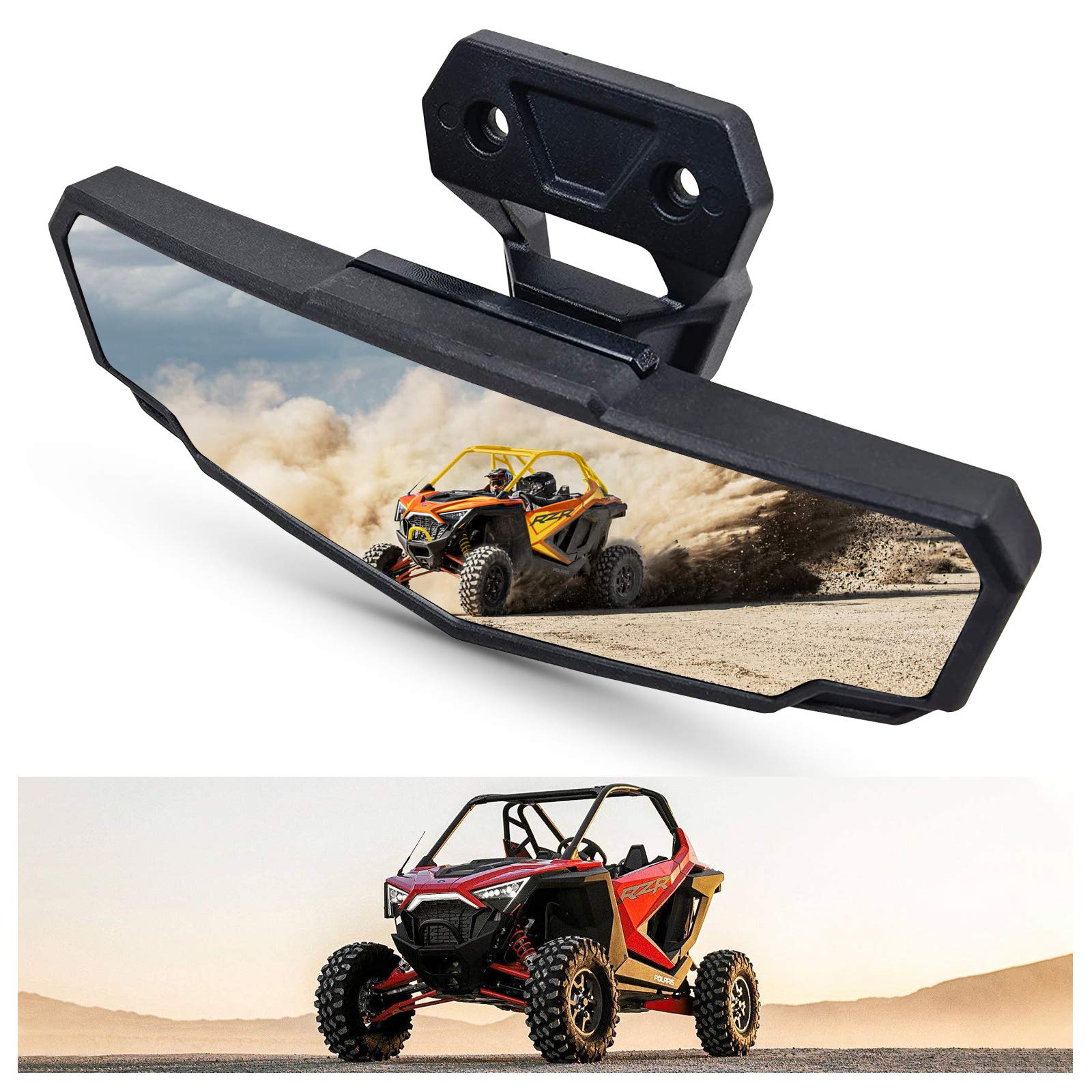 KIWI MASTER Rear View Mirror for 2024 2025 Polaris RZR XP 1000, 2020-2025 RZR Pro XP, Pro S, Pro ...