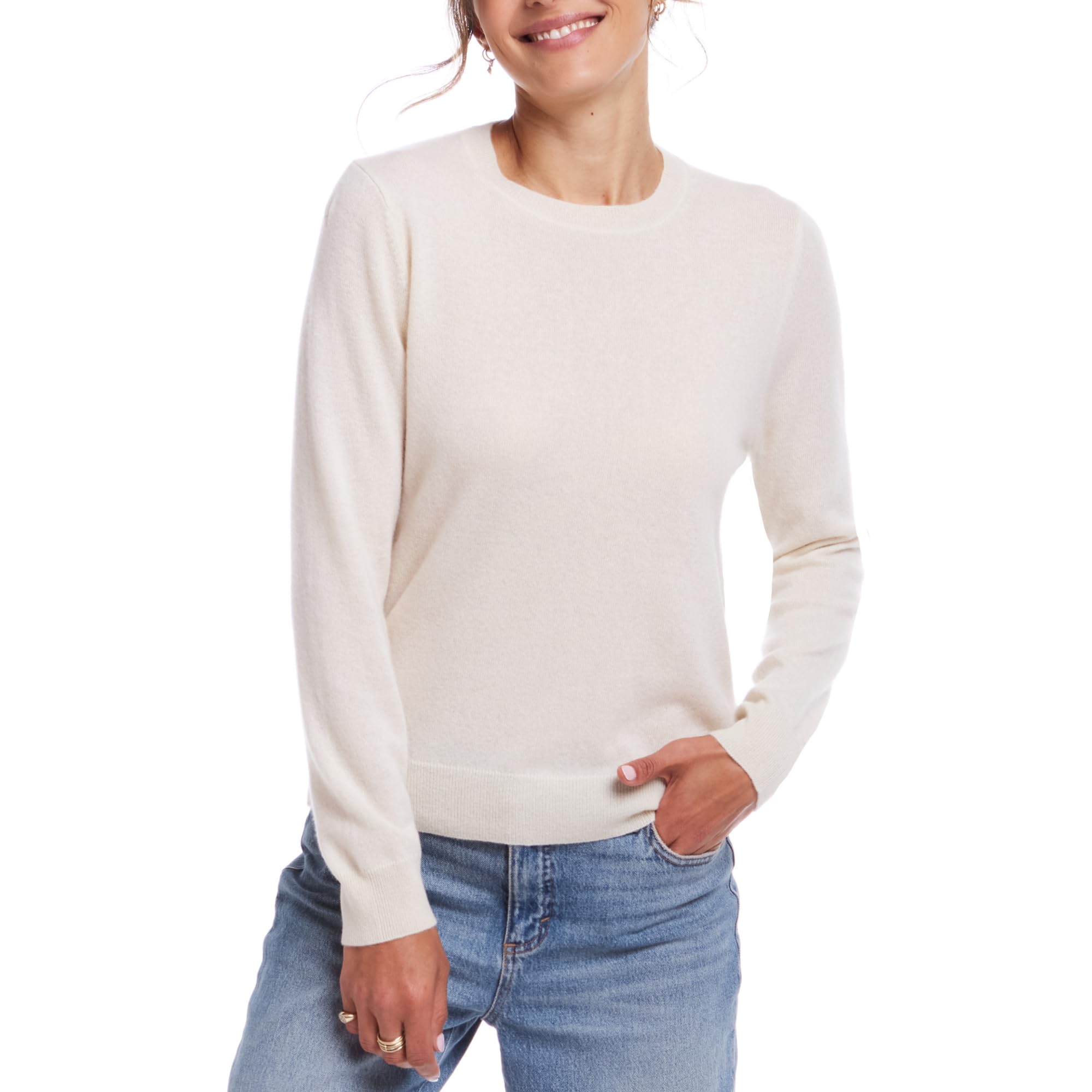 Weatherproof Vintage Women's Lightweight 100% Pure Cashmere Sweater ...