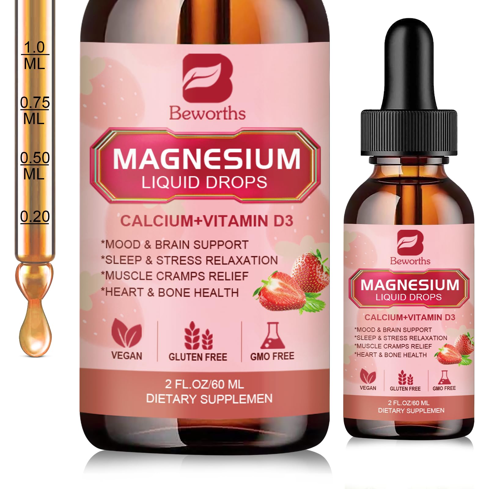 Mua B BEWORTHS Magnesium Liquid Drop, Magnesium Glycinate Supplement ...