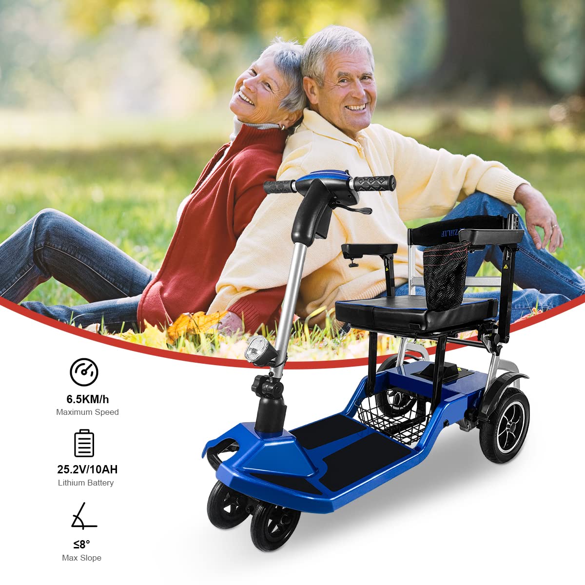 Mua R3b - Blue Ultra Lightweight (37.5 lb) Folding Powered Mobility ...