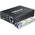 Amazon.com: Gigabit Ethernet Media Converter, SingleMode Dual LC Fiber to Ethernet RJ45 ...