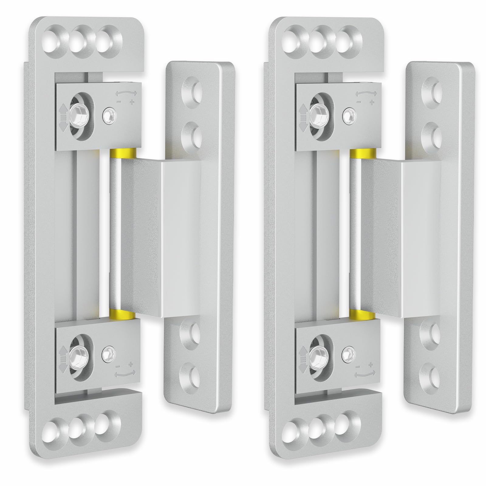 Hidden Door Hinges 2pack Ultra-Thin Concealed Hinges for Secret Door ...