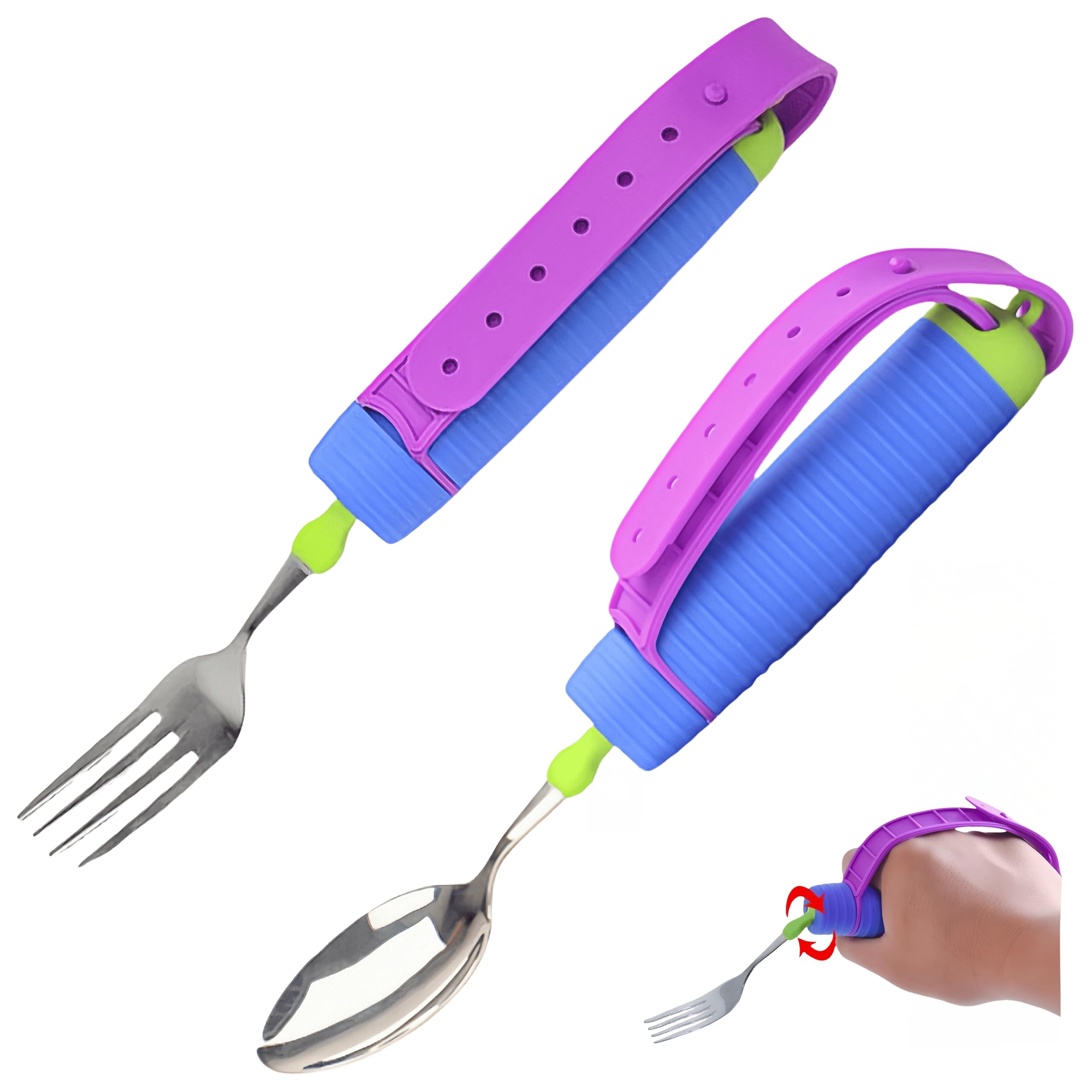 Mua Bendable Adaptive Utensils Spoons Forks Set,Left and Right Handed ...