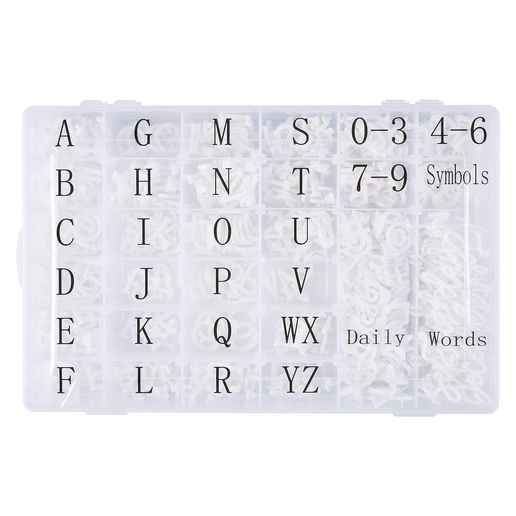 Mua 3/4 Inch Letters for Felt Letter Board, Pre-Cut 715 Pieces ...