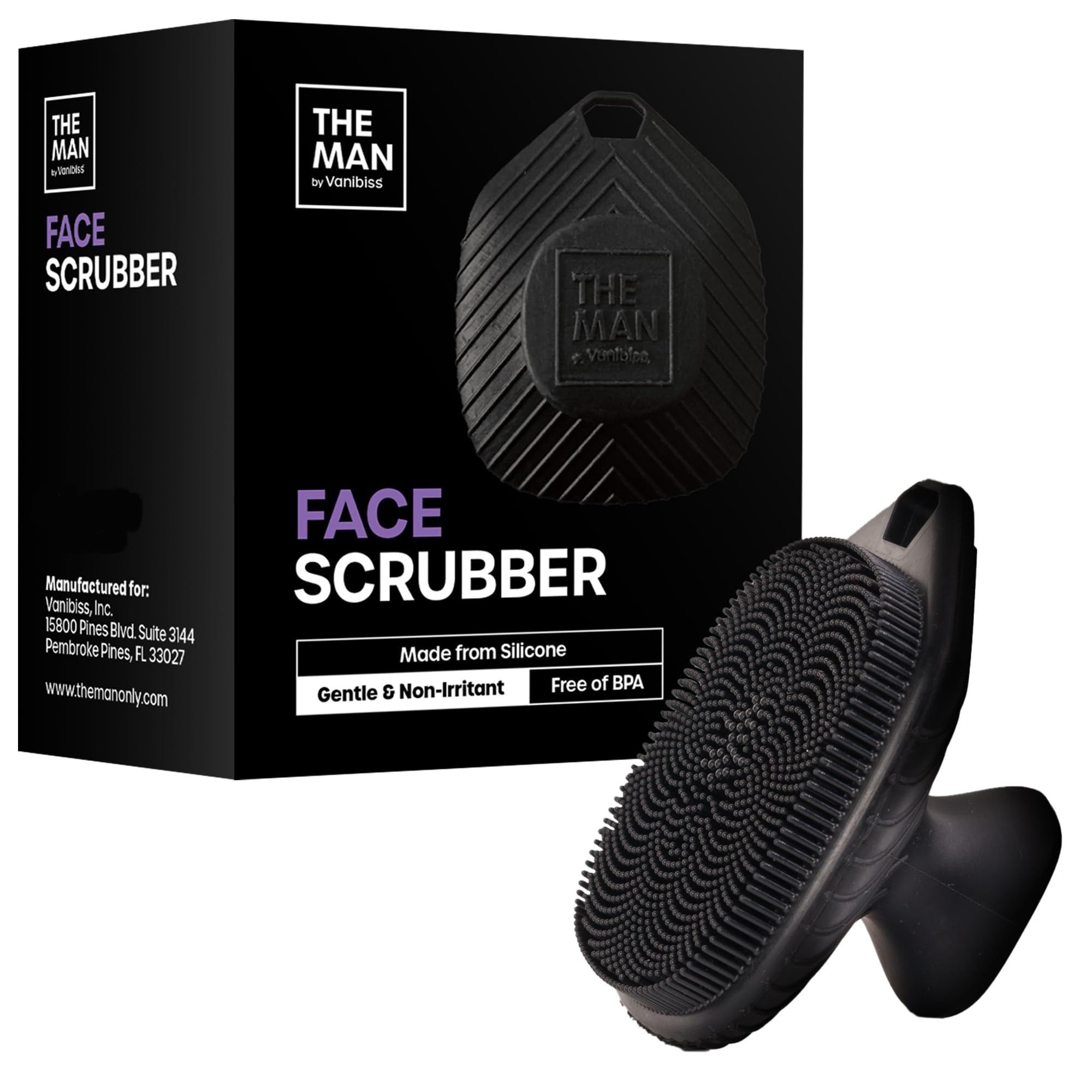 Mua The Man Face Scrubber - Silicone Face Scrubber for Men - Gentle ...