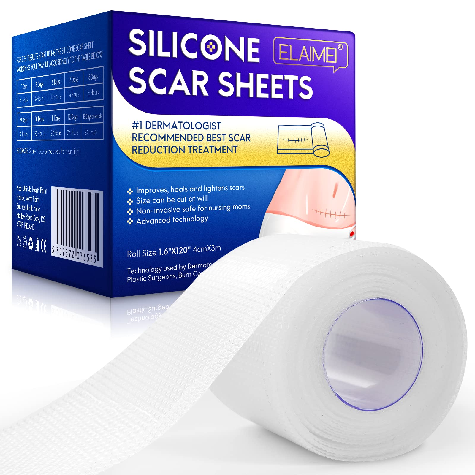 Mua Silicone Scar Sheets (1.6”x 120”, 3M), Clear Scar Tape, Silicone ...