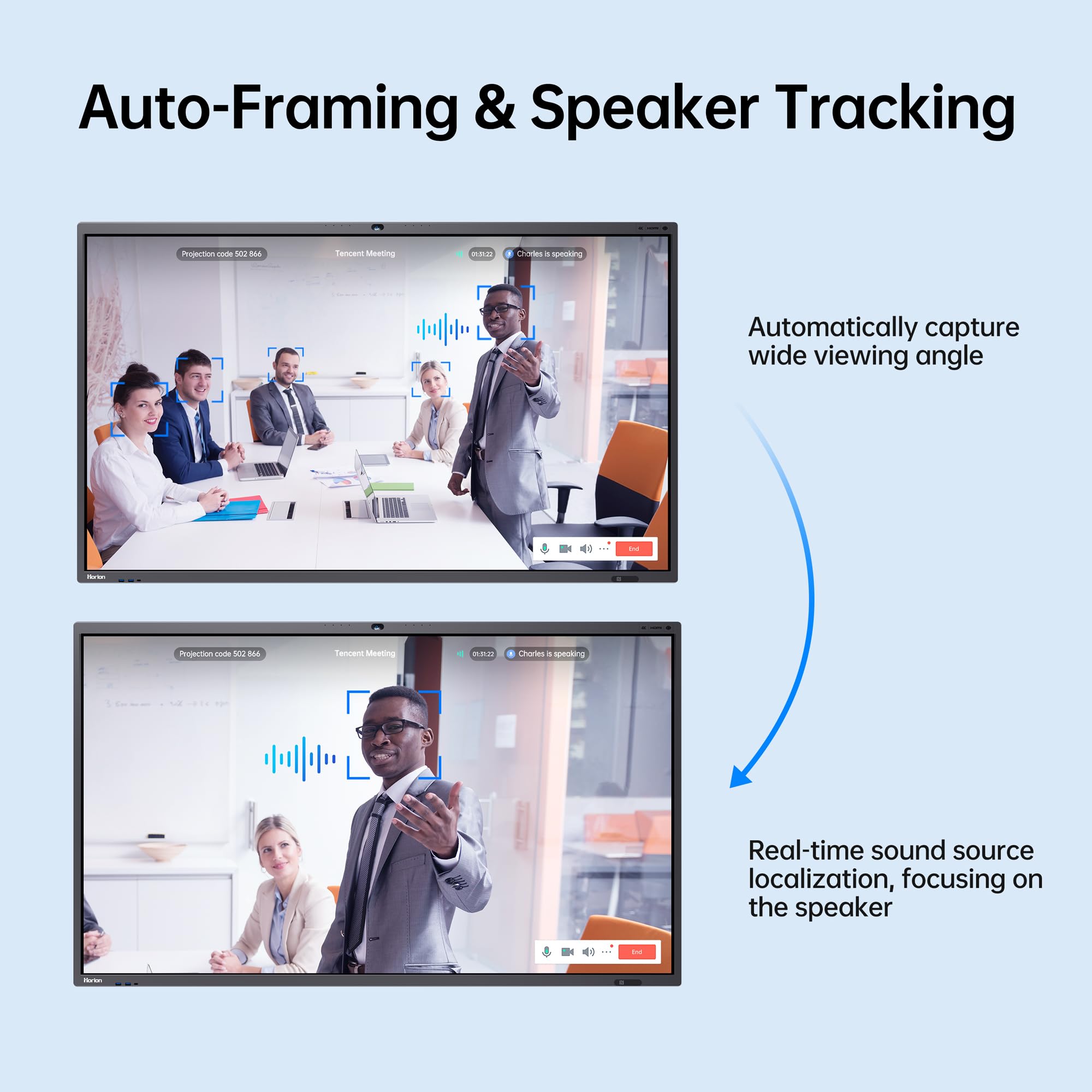 Horion 86" Smart Board 4k Interactive Display Digital Whiteboard With ...