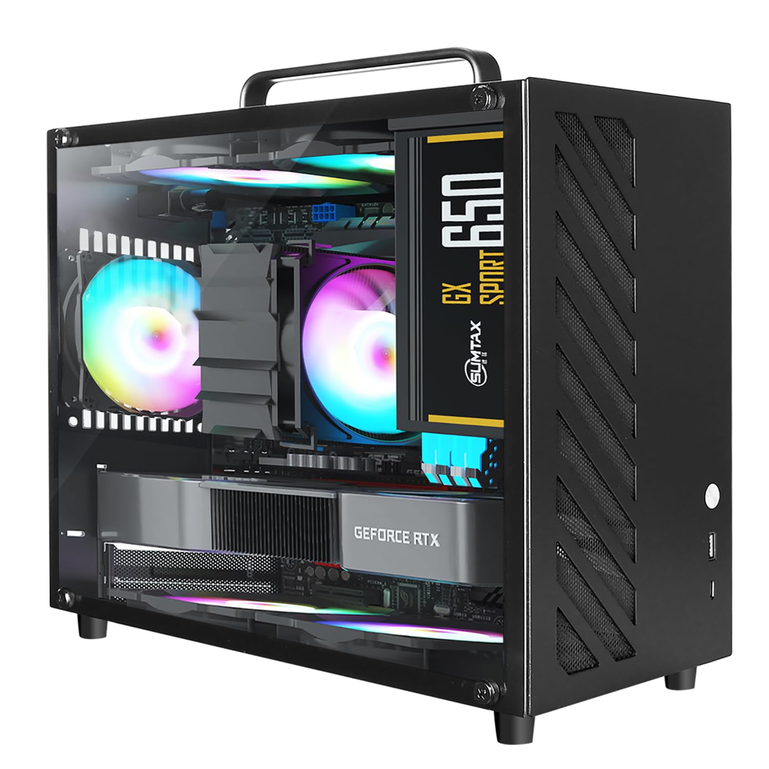 Mua SZD I8 Micro ATX PC Gaming Case, Mini-ITX Motherboard Small Form ...