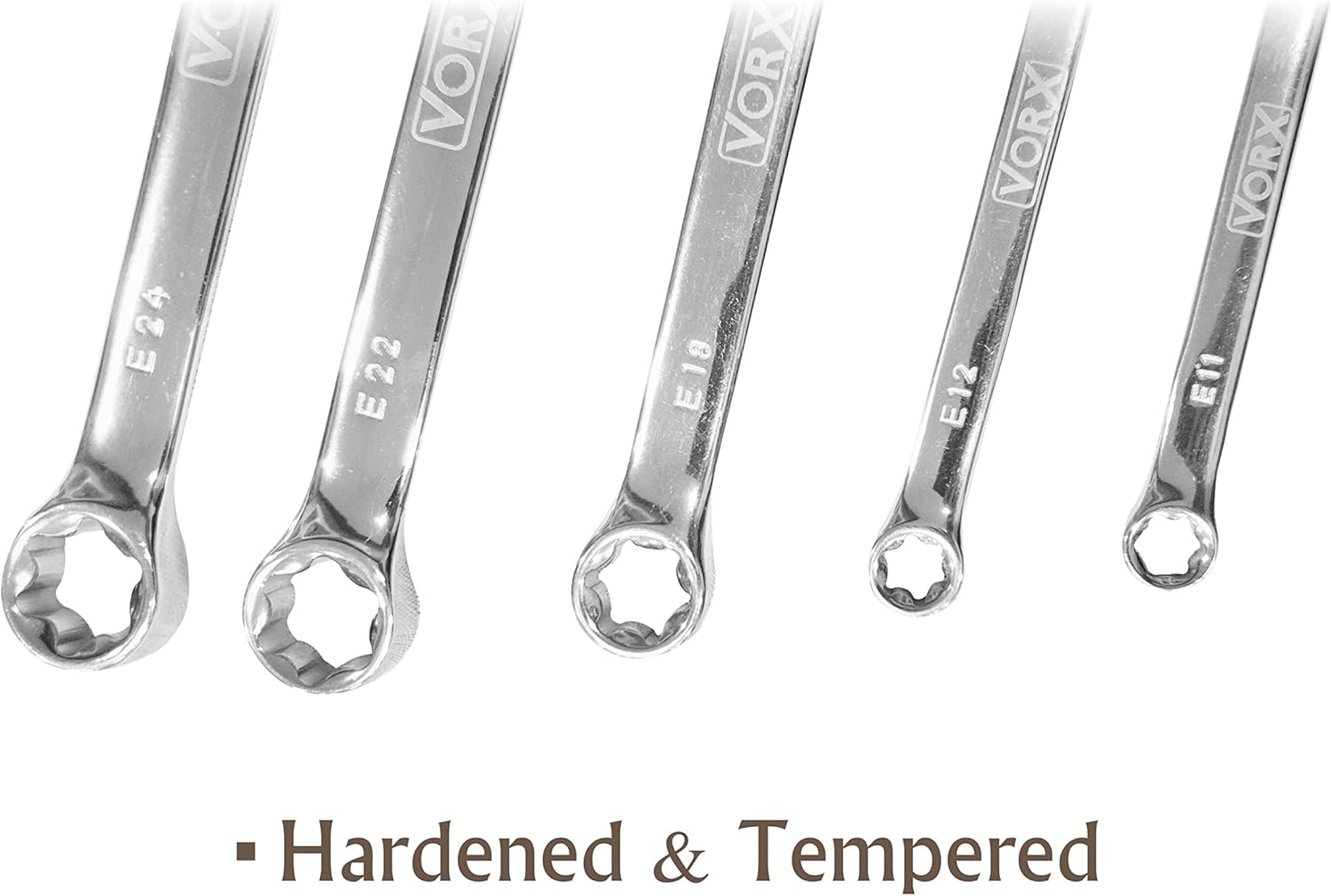 VORX SPANNERS 6 Piece TORX Star Spanner Set Double END E6 to E24 Drop ...