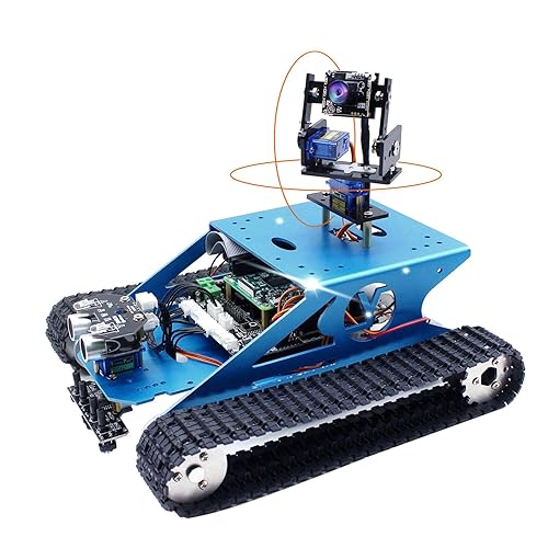 Yahboom AI Robot Kit Tank Chassis for Raspberry Pi 4B Camera Starter ...