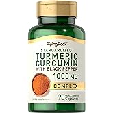 Amazon.com: Piping Rock Turmeric Curcumin with Black Pepper 500mg | 120 Capsules | Standardized ...