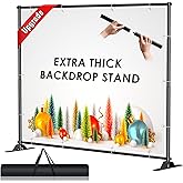 Amazon.com : INNOVSIGN 8x10 ft Adjustable Backdrop Banner Stand, Heavy ...